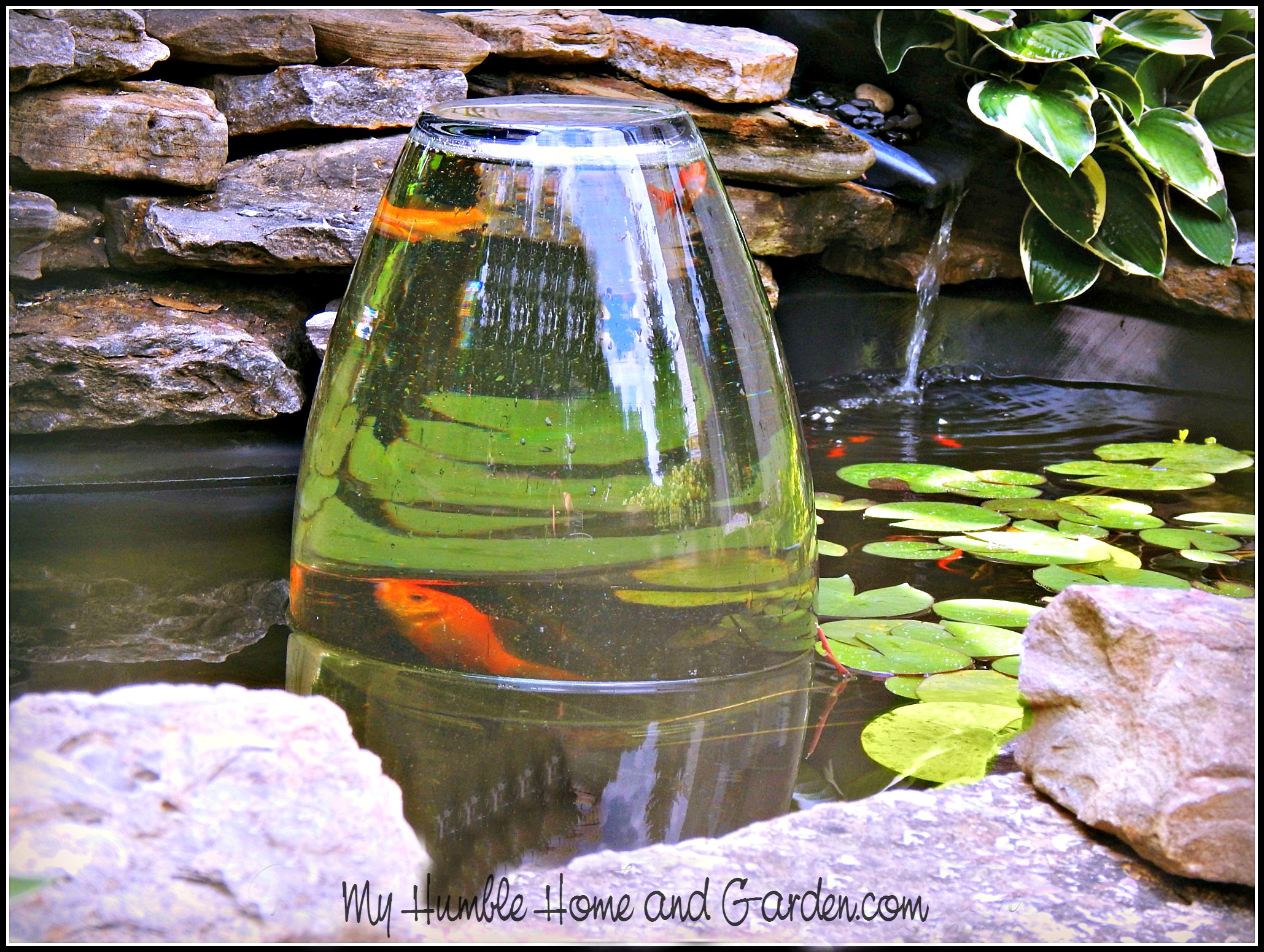 Amazing Fish Tower And Water Garden - My Humble Home and Garden