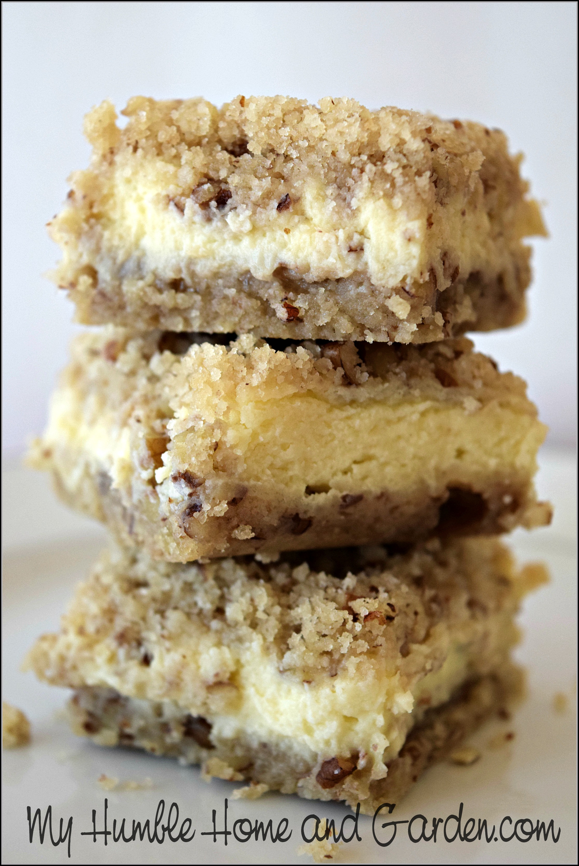 Easy Cheesecake Bars - Tangy Lemon - My Humble Home and Garden