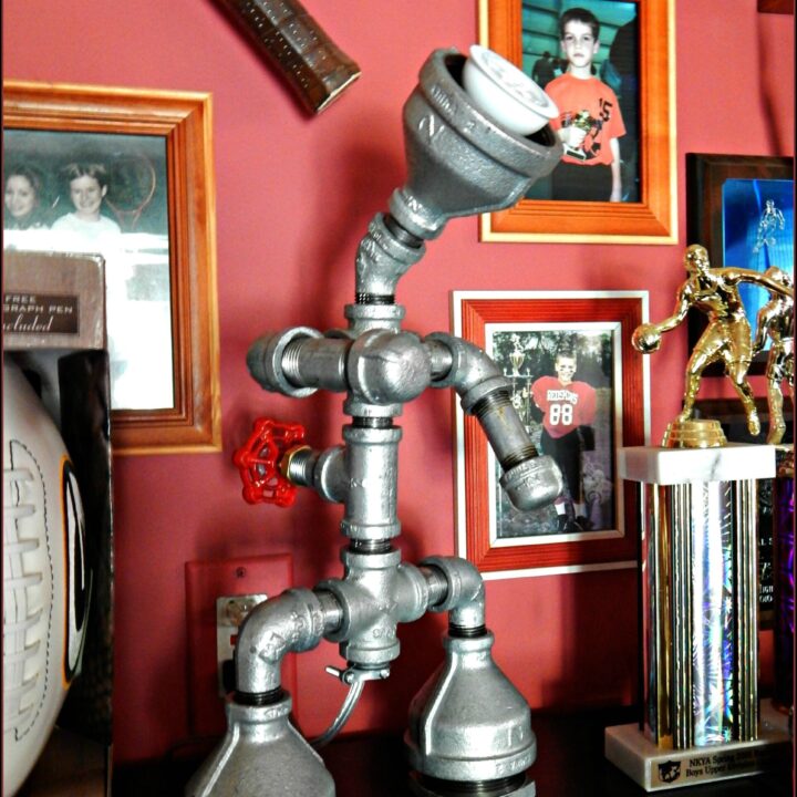 Industrial Pipe Robot Lamp - How To Make Your Own - Part 2 - My Humble ...