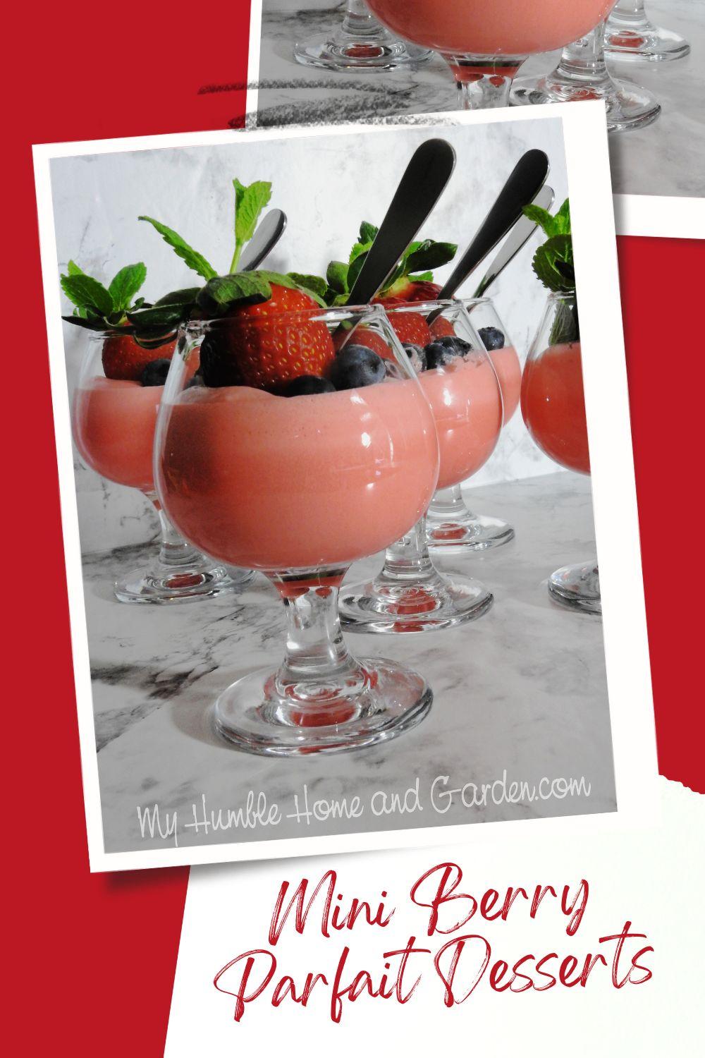 Mini Berry Parfaits - Beautiful, Easy, and Tasty - My Humble Home and ...
