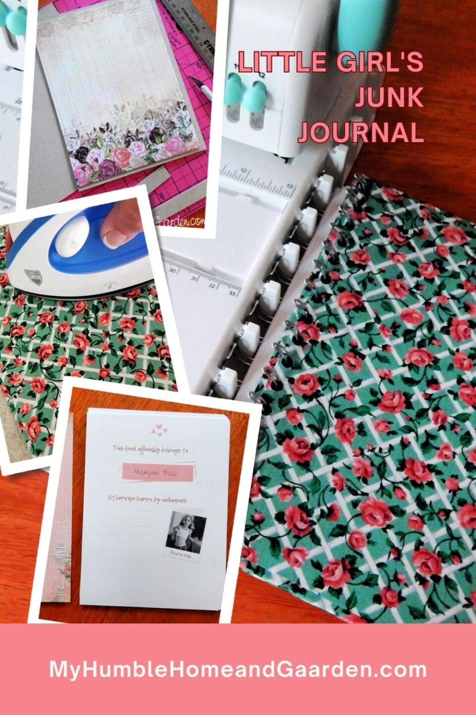 How to Make a Little Girl's Junk Journal - My Humble Home and Garden
