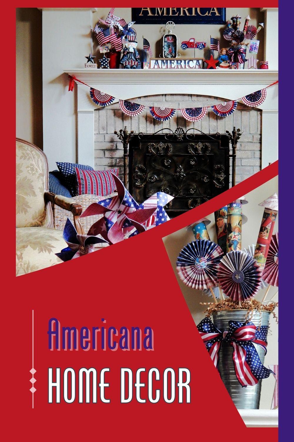 Easy Americana Home Decor Ideas for Your Mantel - My Humble Home and Garden