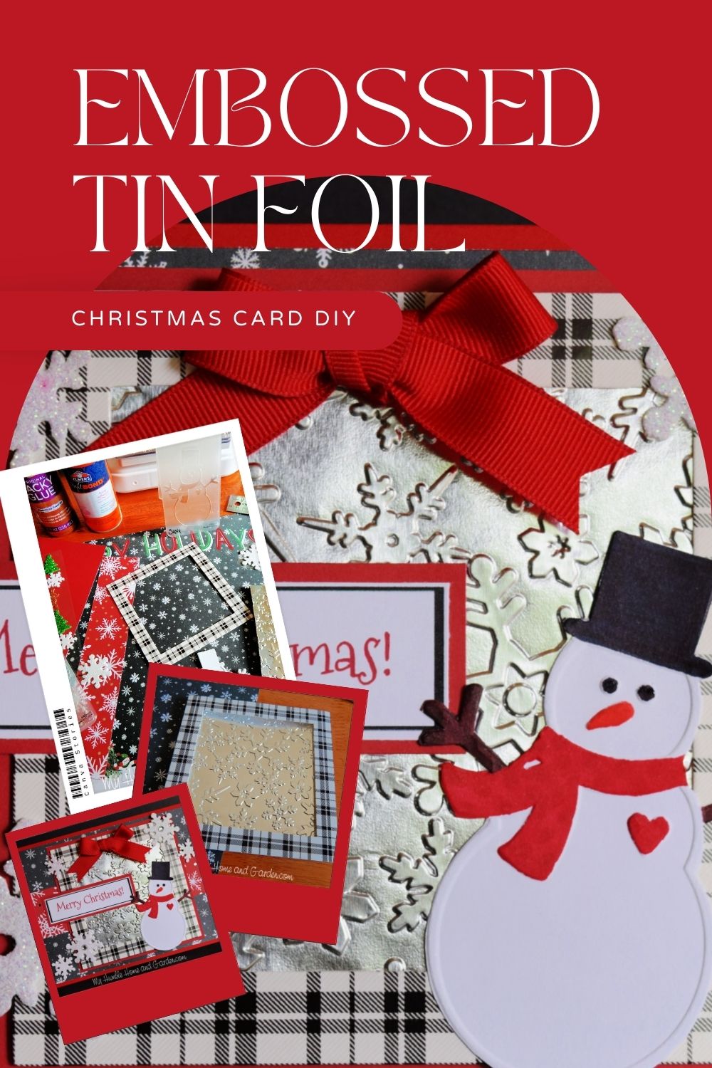 How to Use Tin Foil for Beautiful Christmas Cards - My Humble Home and ...