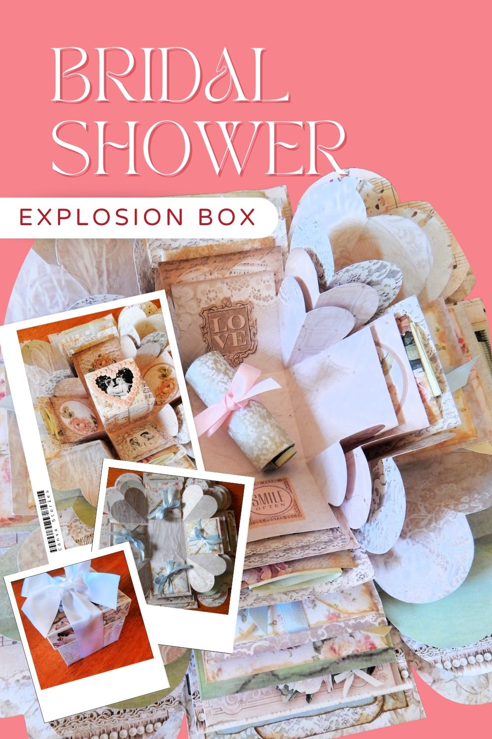 How to Make a Wedding Shower Explosion Box - My Humble Home and Garden